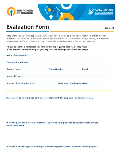 Fillable Online Grant Evaluation Form Fax Email Print Pdffiller