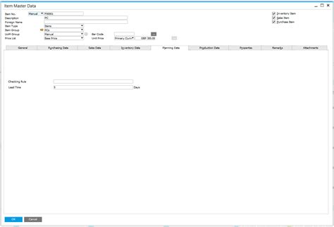 Solved Missing Fields Planning Data Tab Item Master Da Sap Community