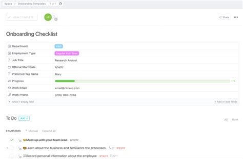 Employee Onboarding Templates In Excel ClickUp