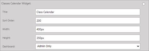 Administration Tab Dashboard