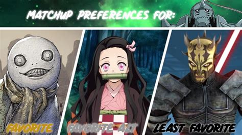 Matchup Preference Charts For Every Character I Made Tier Lists For This Month R