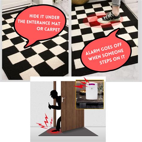 Door Alarm System With Chime Hidden Security Alarm For Home Enterance