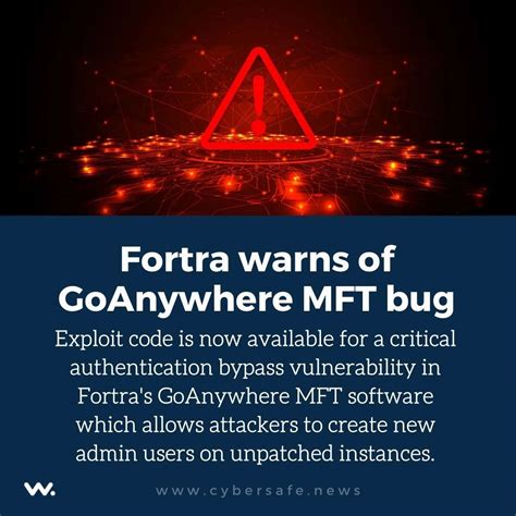 Fortra Goanywhere Mftauthbug Vulnerability Goanywheremft Managedfiletransfer