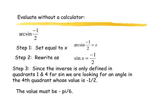 Ppt Inverse Trig Functions And Differentiation Powerpoint Presentation Id 3210291