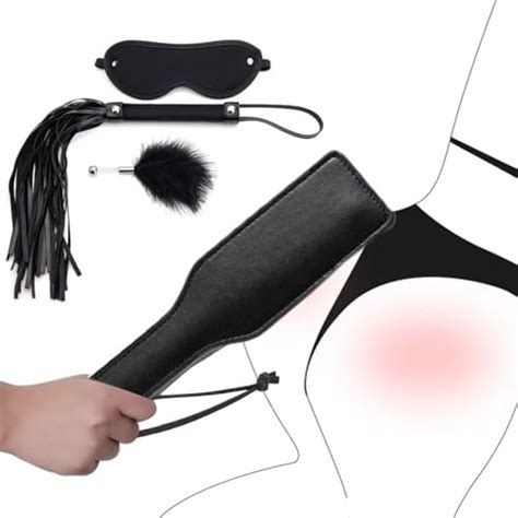 Feather Tickler Role Play Leather Whip Suit Adult Game Spanking Paddle Blindfold
