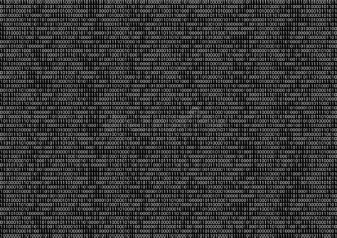 Binary Code Screen Stock Vector Illustration Of Black 141961269