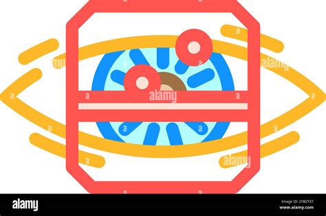 Iris Scan Biometric Color Icon Vector Illustration Stock Vector Image And Art Alamy