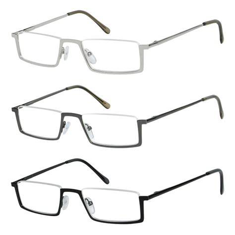 Semi Rimless Reading Glasses Computer Glasses Sunglasses