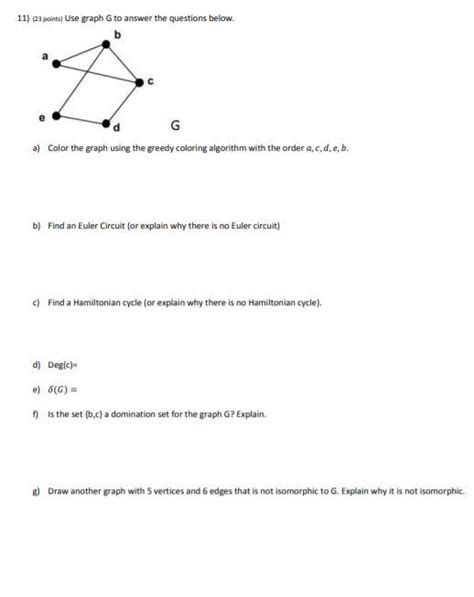 Solved Points Use Graph G To Answer The Questions Chegg
