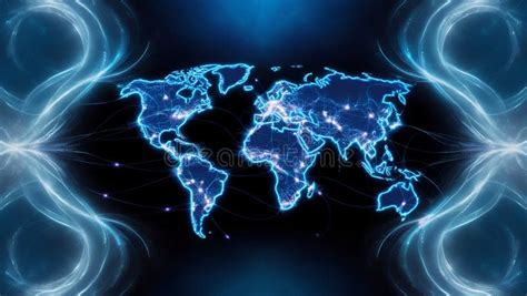 Detailed Digital Map Global Map Globalization Technology