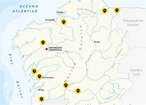 El Mapa Con Los Pueblos Más Bonitos De Galicia