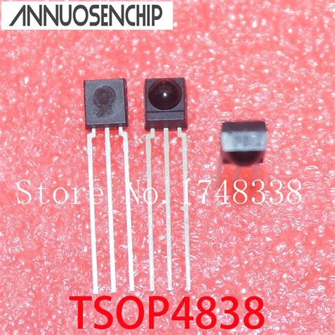 50pcs Tsop4838 P4838 Tsop 4838 Dip 3 Receiver Module 38 Khz New 
