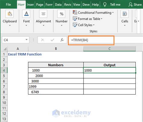 How To Use TRIM Function In Excel 7 Examples ExcelDemy