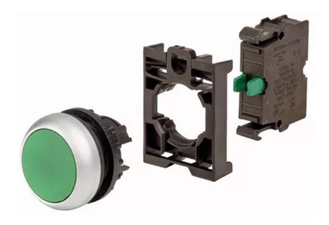 Boton Pulsador Color Verde Completo M22 D G Eaton Moeller Envío Gratis