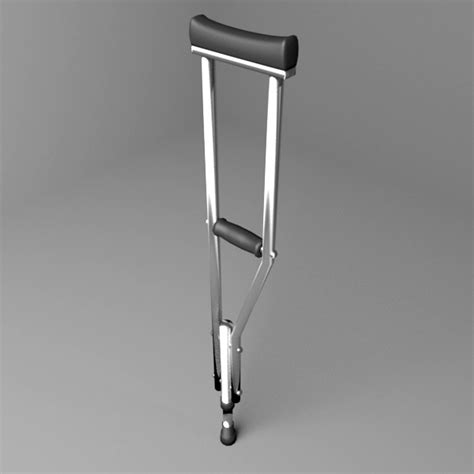 Hybrid Walking Crutch 3d Model