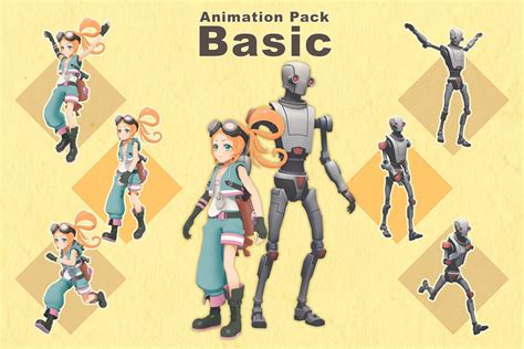 Animation Pack Basic 3d Animations Unity Asset Store