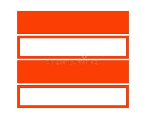 Collection Of 4 Orange Color Templategraphic Or Website Layout Vector Background Stock Vector