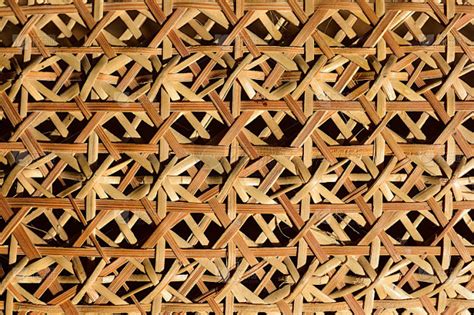 编织的竹编图案