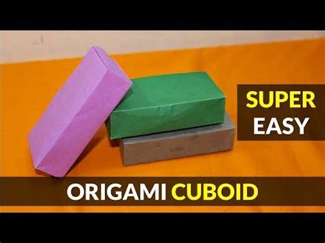 Easy Origami Cuboid Tutorial