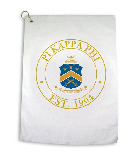 Pi Kappa Phi Crest Golf Towel Greek Gear