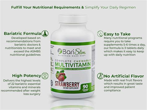 Complete Chewable Bariatric Multivitamin With 45 Mg Iron Barislim