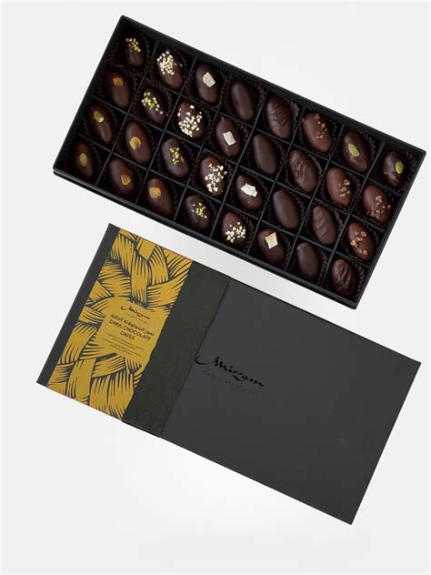 Dark Chocolate Dates Safeefa Box Of 32 Mirzam Chocolate