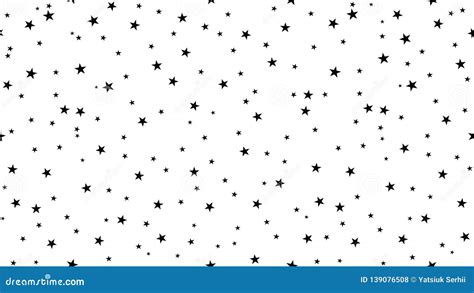 Fond Noir Et Blanc Avec Des étoiles Illustration De Vecteur