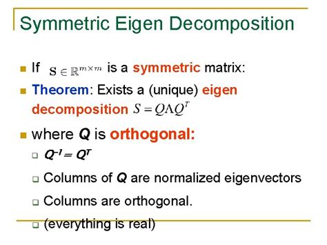 eigen decomposition and singular value decomposition based on