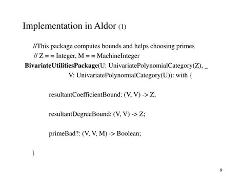 Ppt On Collins Modular Algorithm For Computing Resultant Powerpoint Presentation Id679793