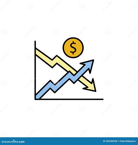 Line Chart Finance Chart Outline Icon Element Of Finance Illustration Icon Stock Vector