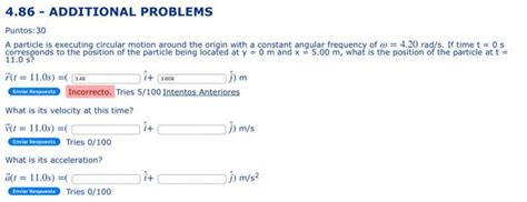 Solved A Particle Is Executing Circular Motion Around The Chegg