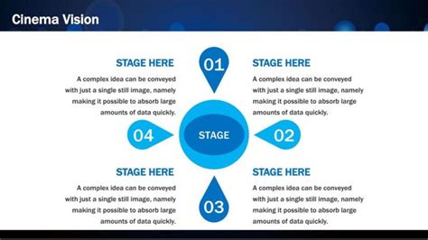 Cinema Vision Powerpoint Templates D Graphics Blue Free PPT Backgrounds And Templates