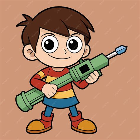 Premium Vector A Naughty Boy Vector Cartoon