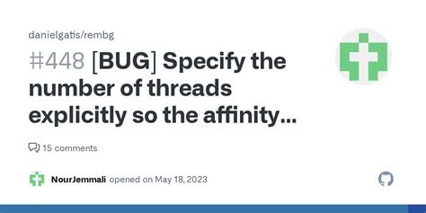 Bug Specify The Number Of Threads Explicitly So The Affinity Is Not