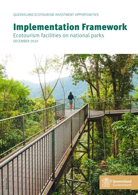 Ecotourism Facilities On National Parks Implementation Framework