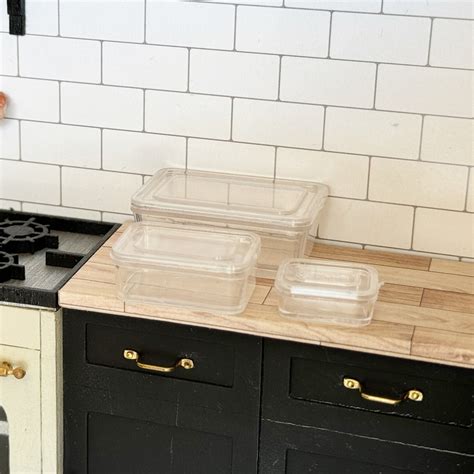 1 12 Scale Miniature Dollhouse Tupperware Containers Melvins Miniatures