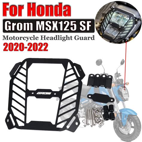 오토바이 헤드라이트 가드 프로텍터 레트로 그릴 라이트 램프 커버 혼다 그롬 Msx125 Msx 125 Sf 125sf 2020 2022 용 액세서리 Aliexpress