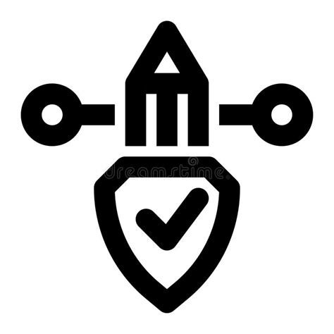 Security Design Secure By Design Computer Security Outline Icon Stock Vector Illustration Of