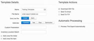 Building Export Templates Order Desk Help Site