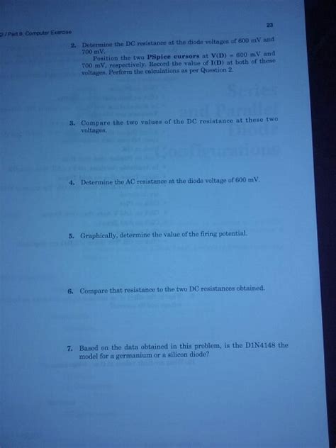 Solved Figure Part Reverse Bias A In Fig A Chegg Com