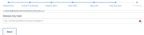 Android Error While Adding Development Keyhash In Developerfacebook