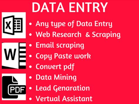 Data Entry Web Research Data Collection Data Mining Upwork