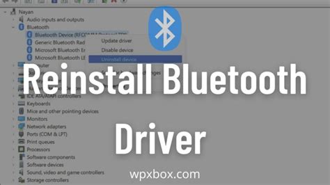 How To Reinstall Bluetooth Driver Windows 11 10