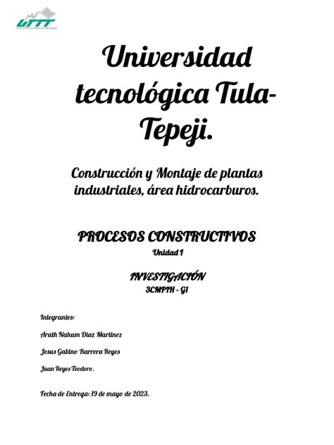 Procesos Constructivos Investigacion Unidad 1 Pdf Fundación Ingeniería Diseño Arquitectonico