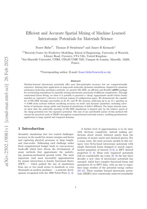 Pdf Efficient And Accurate Spatial Mixing Of Machine Learned