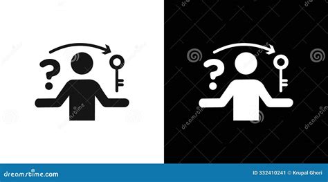 Problem Solving Skills Icon Flat Vector Set Outline Stock Vector