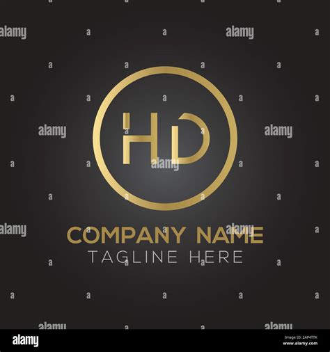 Letter Hd Logo Design Vector Template Initial Linked Letter Hd Vector Illustration Stock Vector