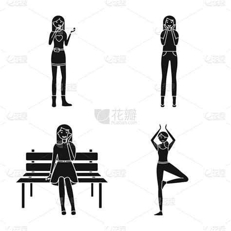 分离着色 女性标志 人造物 姿态 长椅 公园 女人 化妆用品 舞蹈 训练