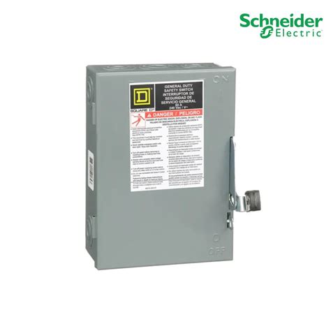 Schneider Safety Switch 60 แอมป สำหรบไฟ 3 เฟส 240V General Duty 240VAC เซฟตสวตชแบบไมม
