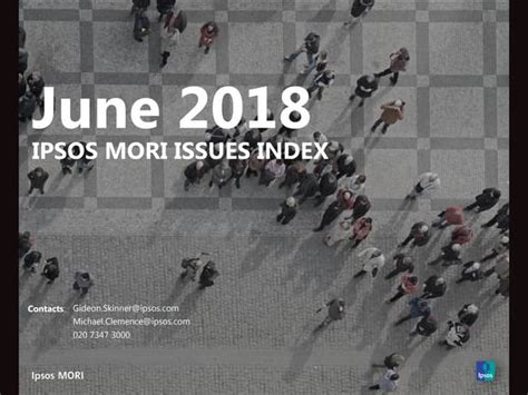 Ipsos Mori Issues Index June 2018 Ppt